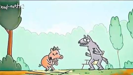 Современные акценты в сказке "Три поросёнка"