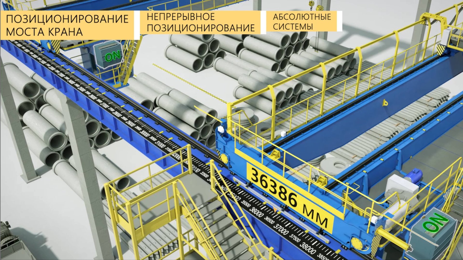 Магнеттрек - позиционирование кранов