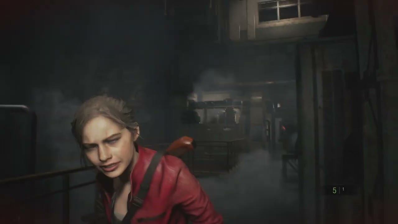 Resident Evil 2 Remake (Hard) - Биркин G1 (Клэр, RPD)