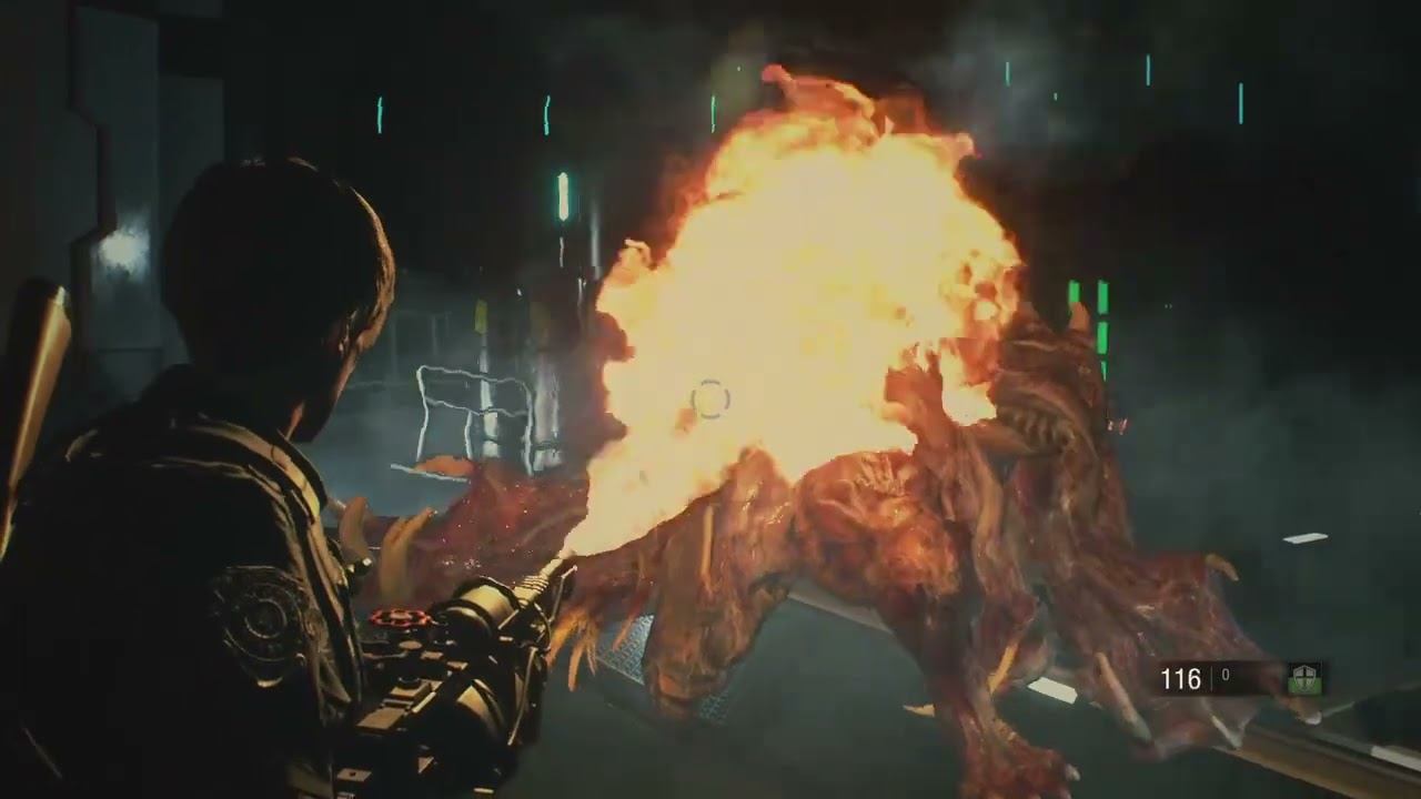 Resident Evil 2 Remake (Hard) - Биркин G3 (Леон, Лаборатория)