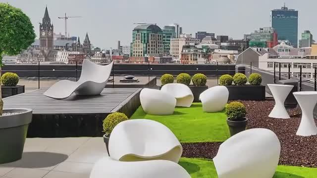 Как сделать зеленую комбинированную эксплуатируемую кровлю с террасами