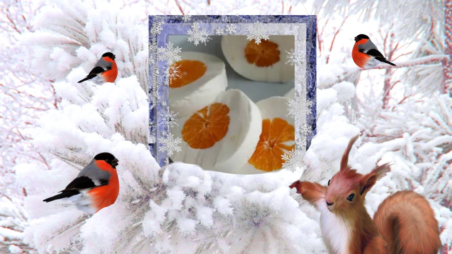 ДИСЕРТ МАНДАРИНЫ В СНЕГУ! ВКУСНО! НЕ ПОЖАЛЕЕТЕ!!!