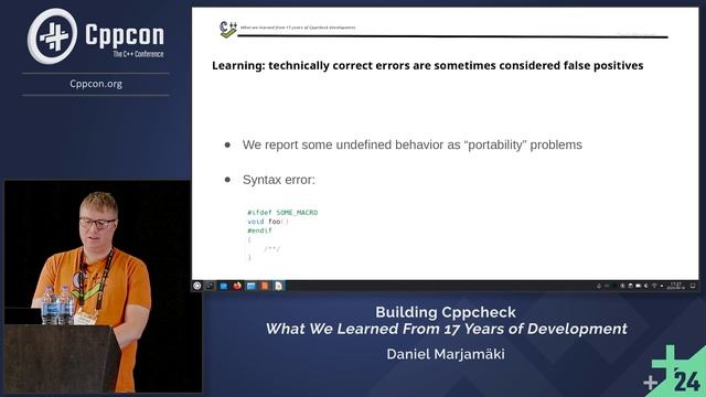 Building Cppcheck - What We Learned from 17 Years of Development - Daniel Marjamäki - CppCon 2024