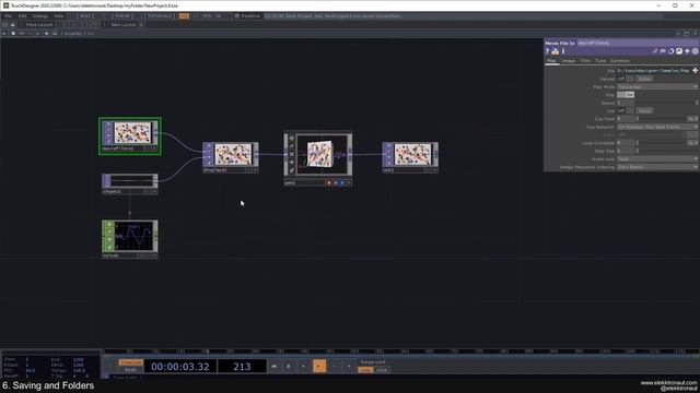 06 – Saving and Folders – TouchDesigner Beginner Course