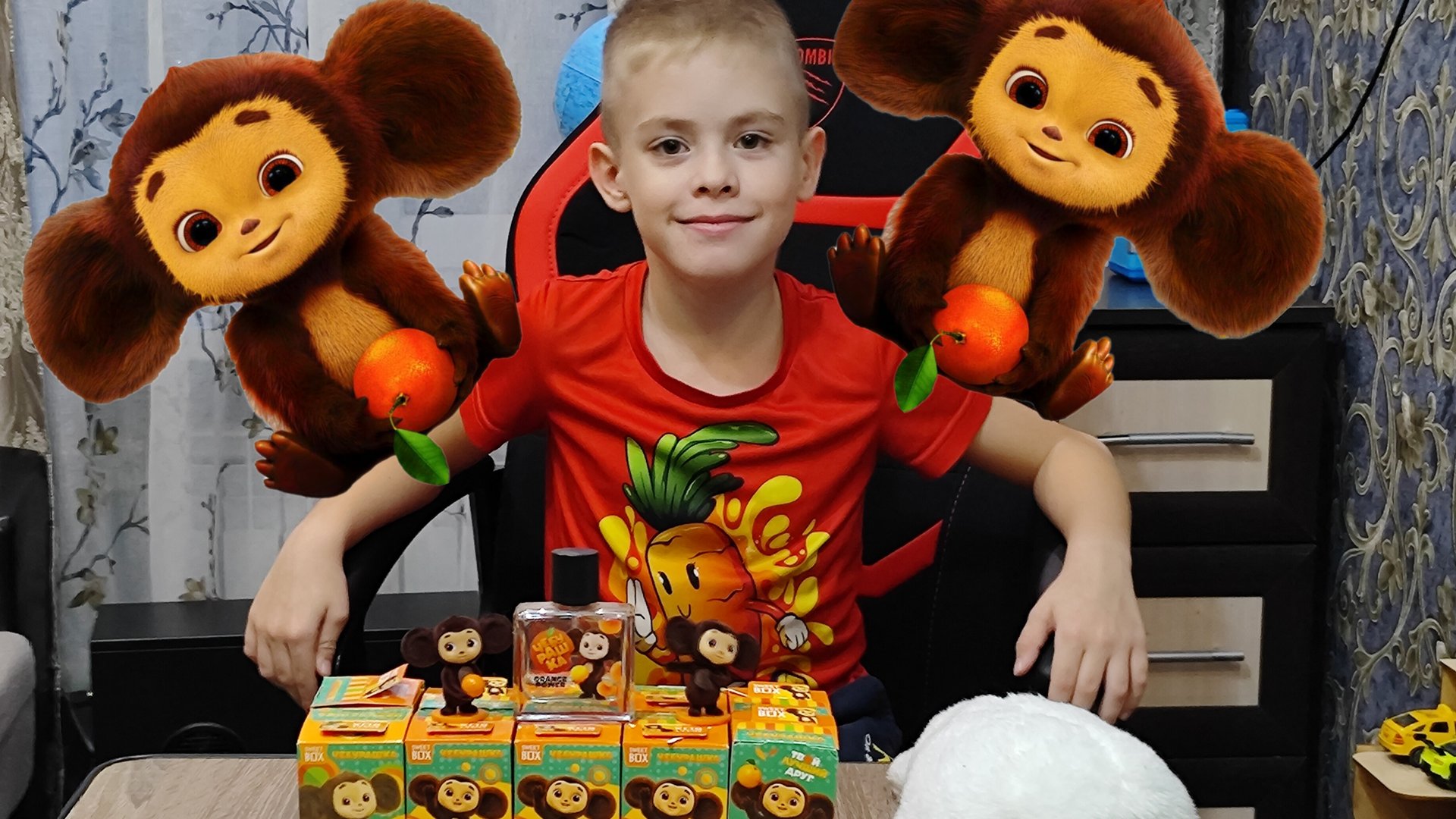 Распаковка SWEET BOX с чебурашкой