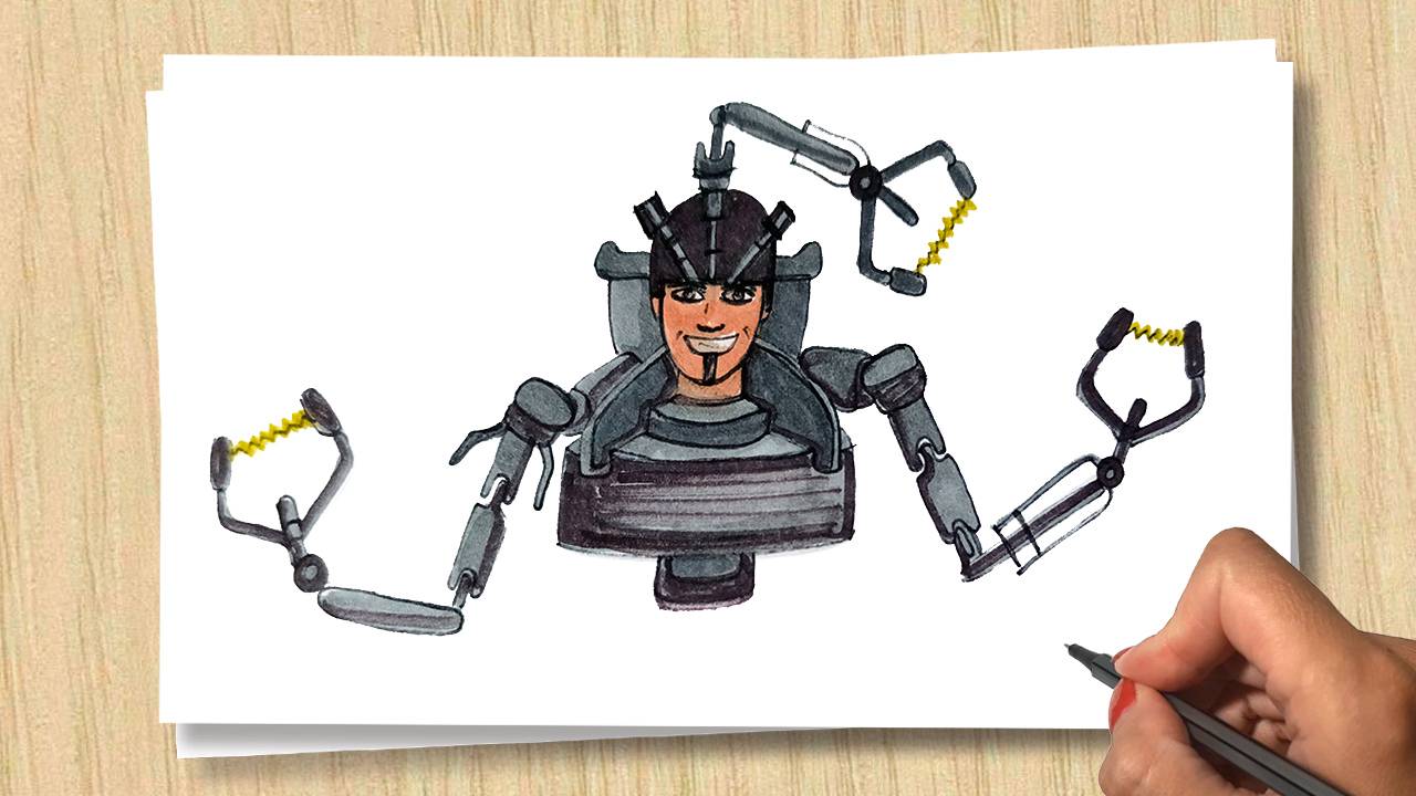 Как нарисовать Скибиди Тесла _ How to draw Mecha Tesla Skibidi Toilet