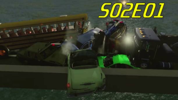 Фильм в BeamNG.drive. Кража фургона с сейфом (+ звуковые эффекты ) SO2EO1 2 сезон 1 серия