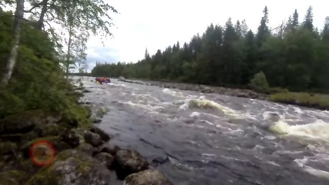 Порог Лужма, прохождение (с берега и не только), река Писта