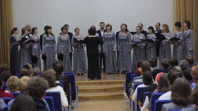 Выступление  хора для института