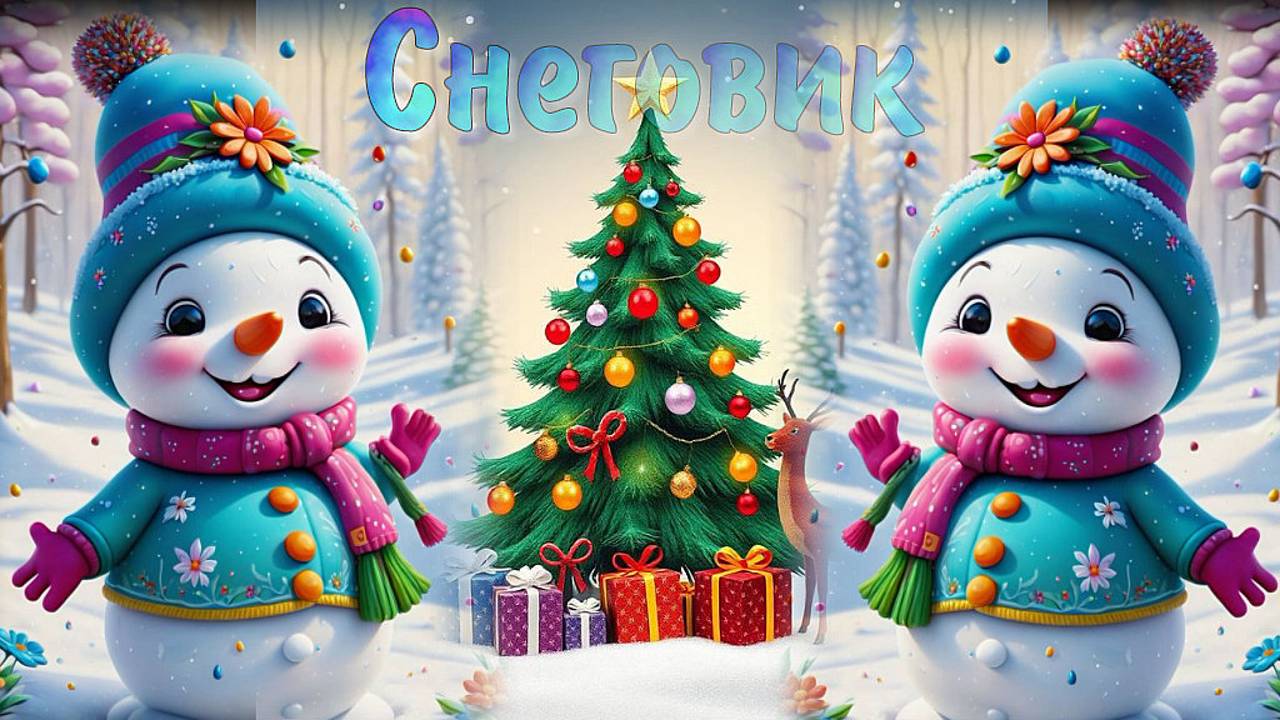 Лепим Снеговика - Мультик для детей и Малышей + Снеговики