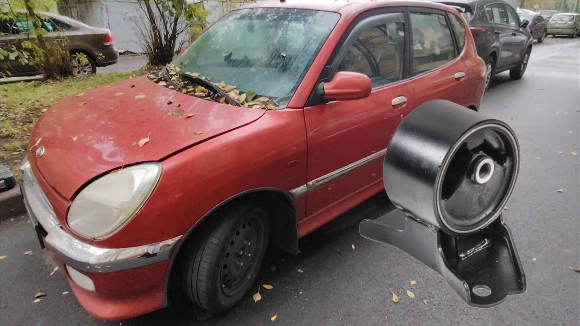 ТОЙОТА ДУЭТ/ДАЙХАТСУ СТАРЛЕТ ЗАМЕНА ПЕРЕДНЕЙ ПОДУШКИ ДВИГАТЕЛЯ 1л EJDE EJVE.