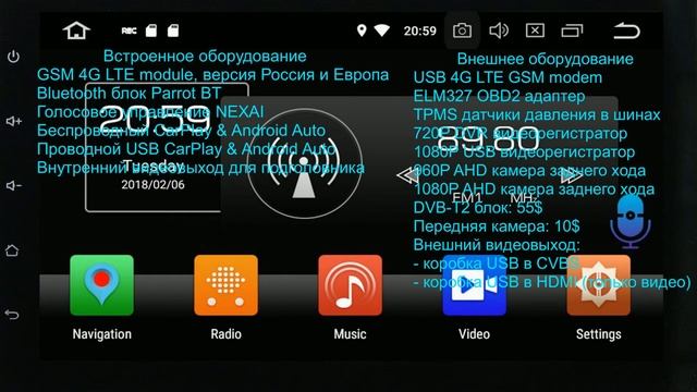 Дополнительное оборудование для Андроид автомагнитол на 2022 год