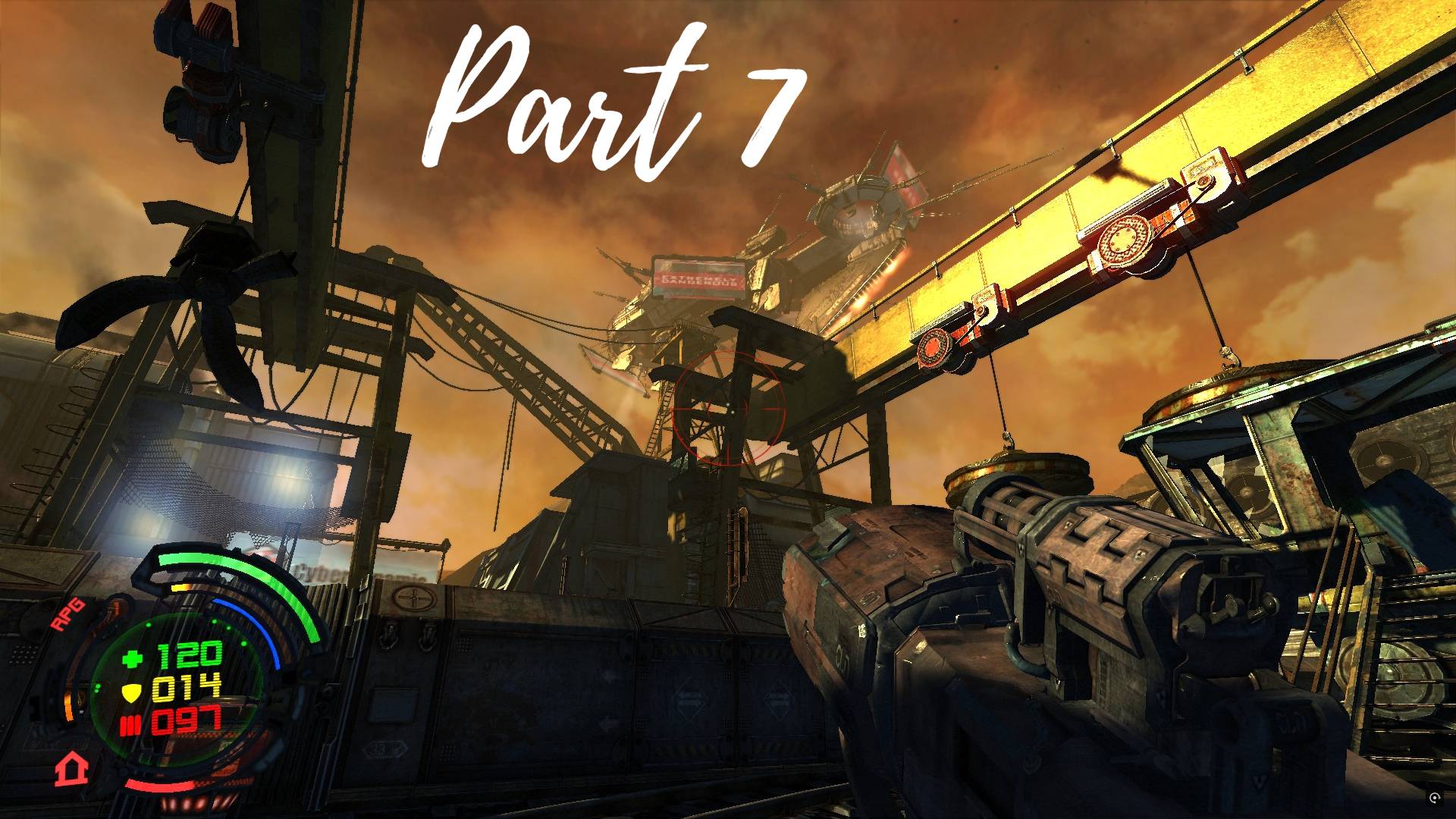 Прохождение Hard Reset Redux - часть 7 Киборг убийца на заводе машин