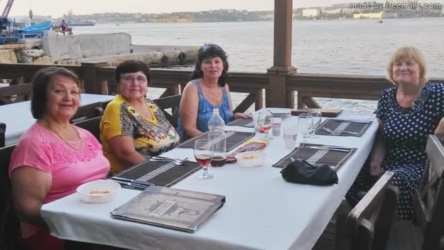 Отдыхаем с подругами  в  квфе "Рыбацкий стан" 2016 г.