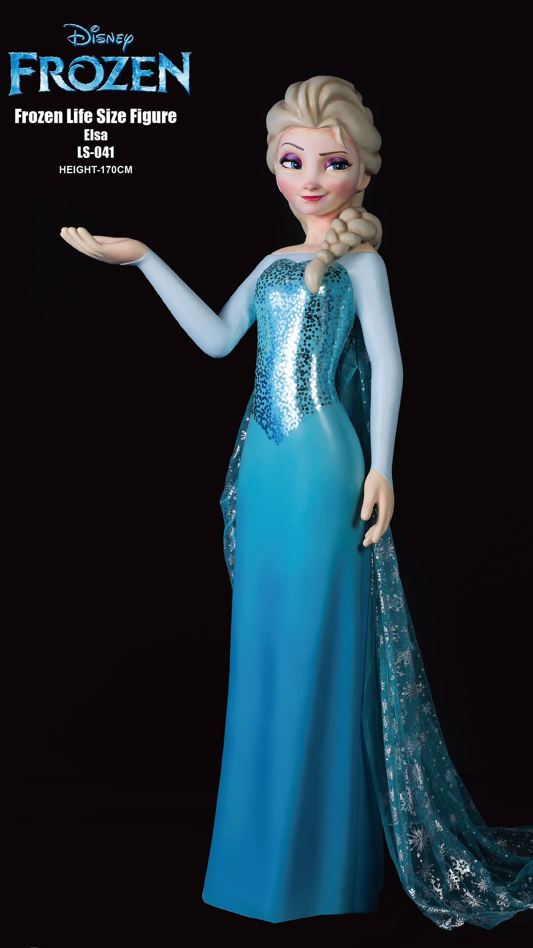 Торт "Снежная королева Эльза" (V077D)