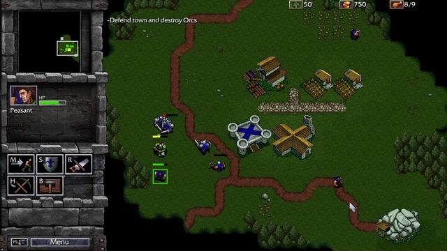 Warcraft: Remastered. Компания Людей. Конец 1 миссии Regent и 2 миссия Grand Hamlet