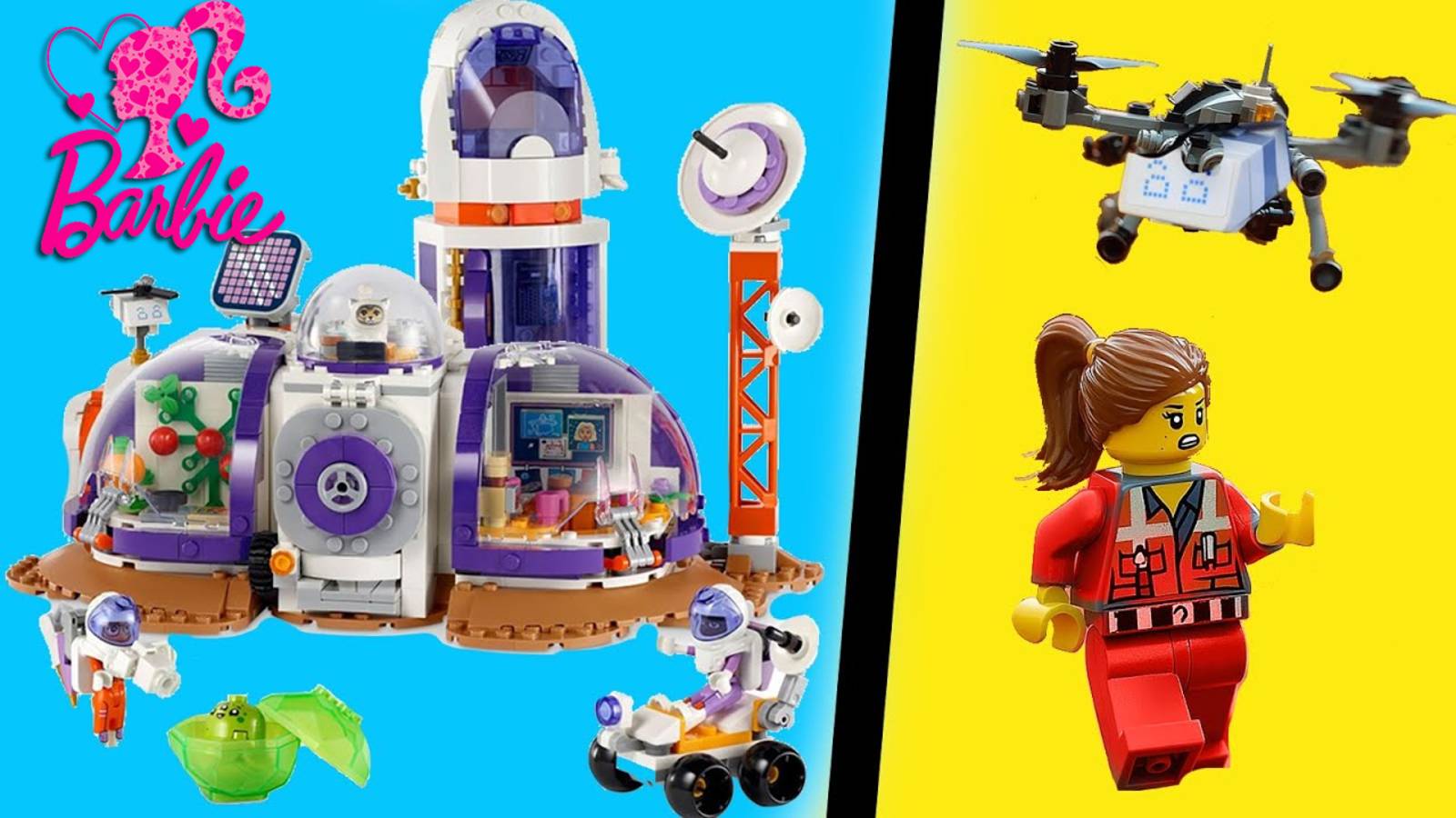 Мультики для девочек. Лего Марс Машины захватывают базу. Смотреть онлайн