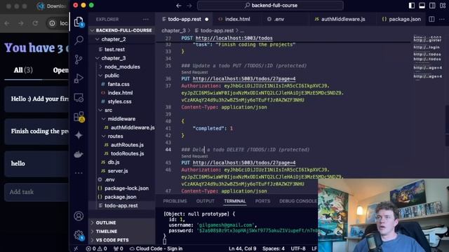 Backend Full Course - NodeJS ExpressJS PostgreSQL Prisma & Docker part 2
