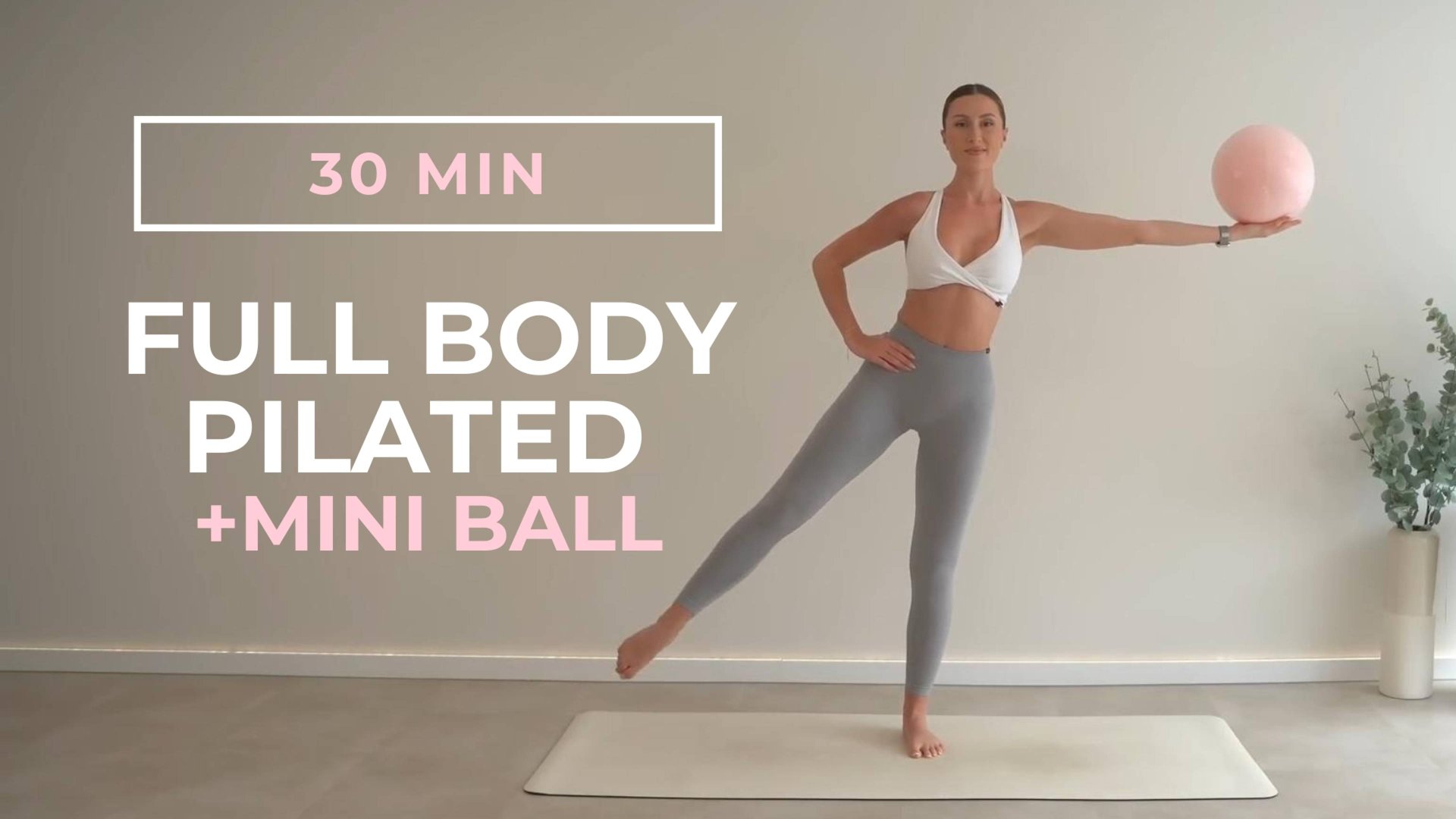 30-минутная тренировка | Пилатеc с мячом | Пилатес для начинающих | Держим тело в тонусе