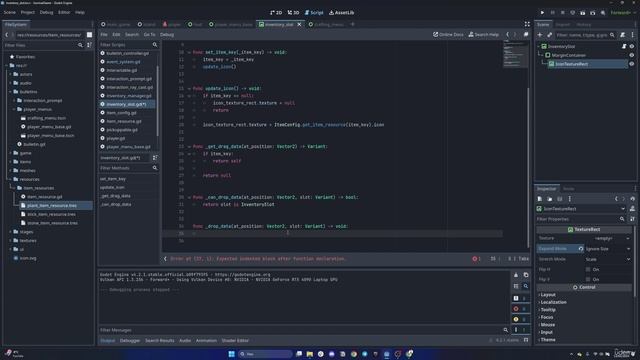 4. Player Menu 2 - Items
