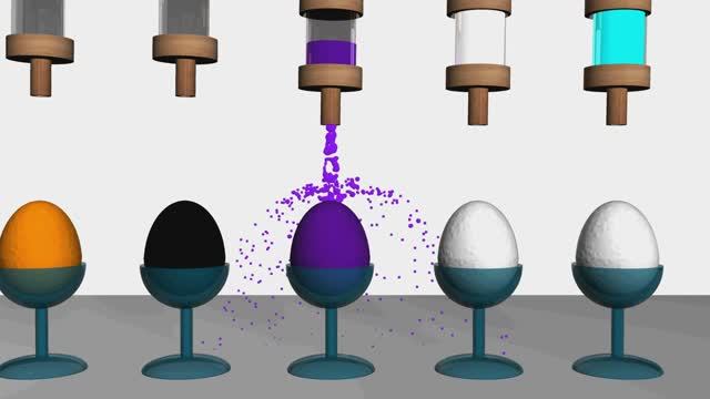 Учим цвета | Обучающее видео для детей |Красим яйца #учимцвета #разноцветныеяйца #красимяйца #3д