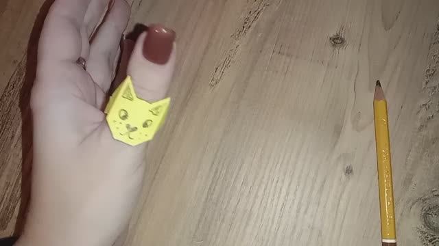 Оригами. Кольцо котик из бумаги. Поделки из бумаги.