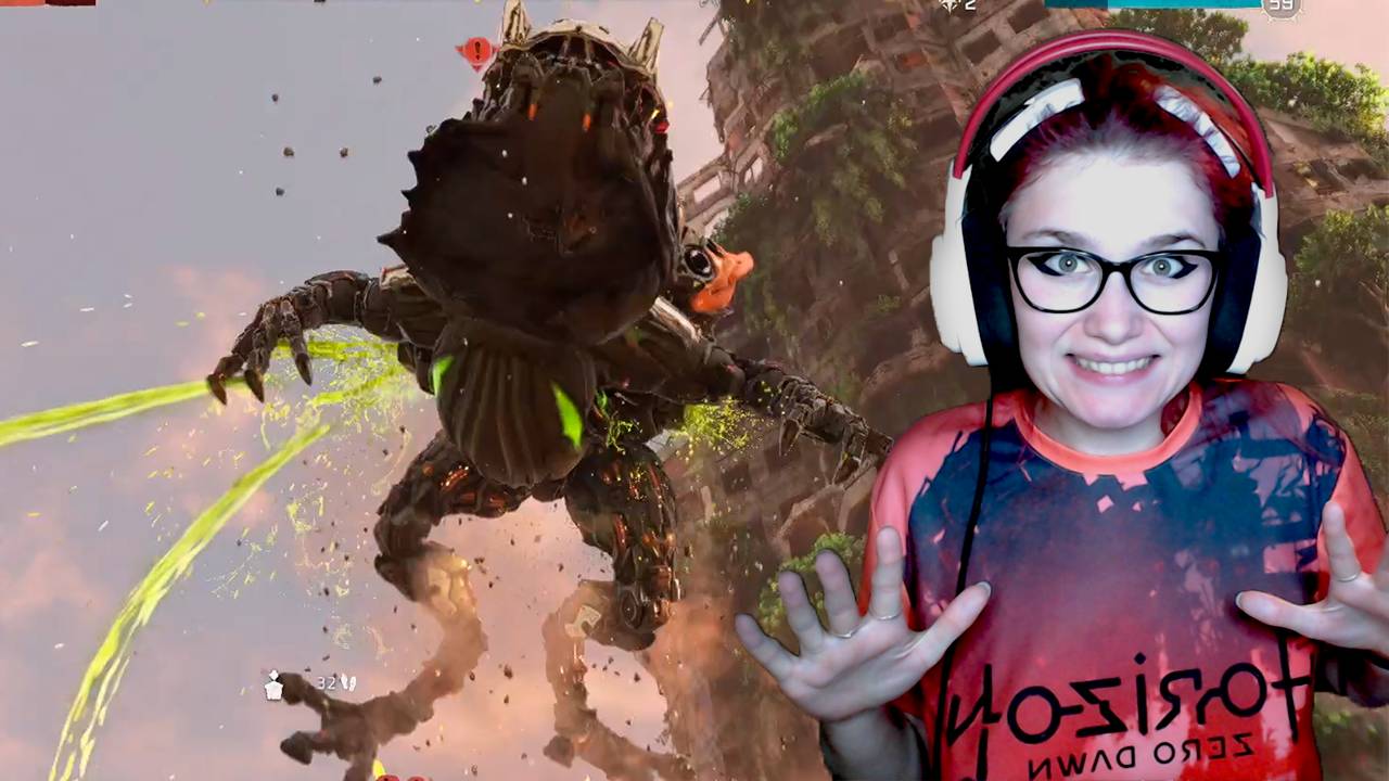 Драка с большой лягухой ✮ Horizon Forbidden West: Пылающие берега ✮ #2