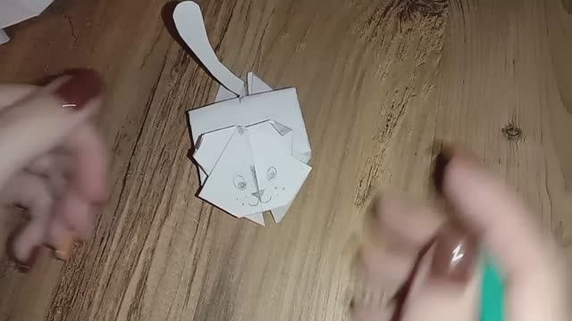 Оригами. Как сделать прыгающего котика из бумаги. Поделки из бумаги.