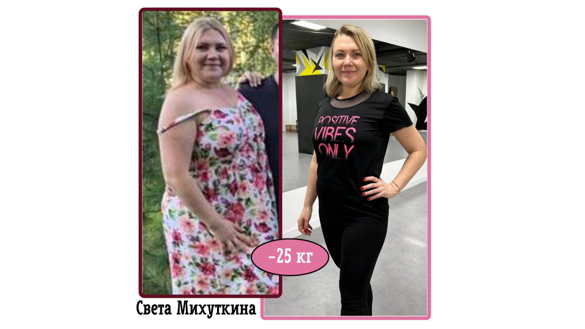 Светлана Михуткина. До После -25 кг (т)