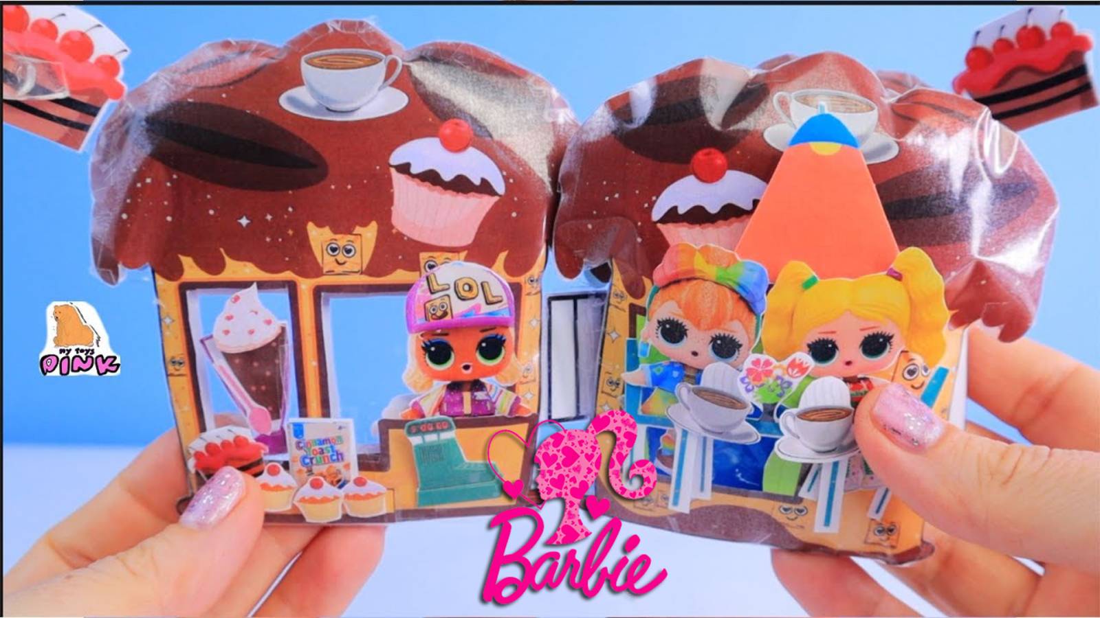 Мультики для девочек. Сквиши КАФЕ для Кукол ЛОЛ Своими Руками.