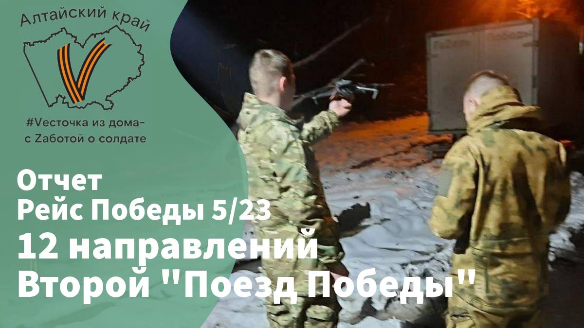 Отчёт РЕЙС Победы 5/23
Второй "Поезд Победы"