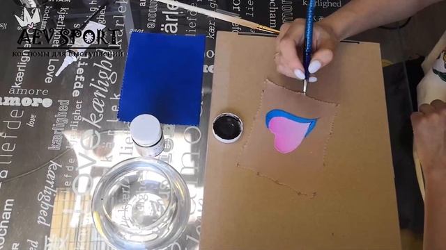 Роспись. Контурирование купальника для художественной гимнастики, платья для фигурного катания