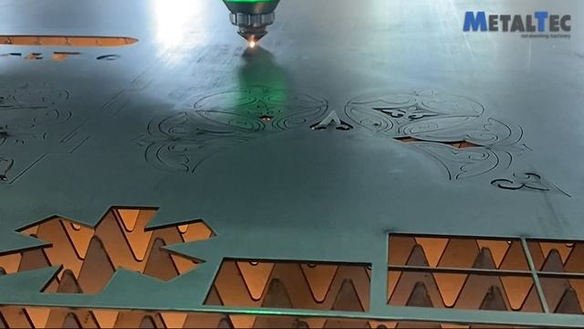 Лазерный станок MetalTec 1530B - фигурная резка углеродистой стали 2 мм
