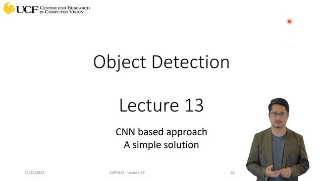 Lecture 13 - Object Detection