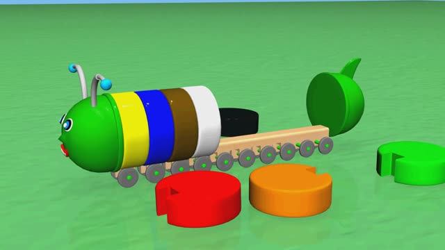 Мультфильм  Учим цвета с ЦВЕТНОЙ ГУСЕНИЦЕЙ | Учим ЦВЕТА   #цветнаягусеница #учимцвета #3дмульт #3д