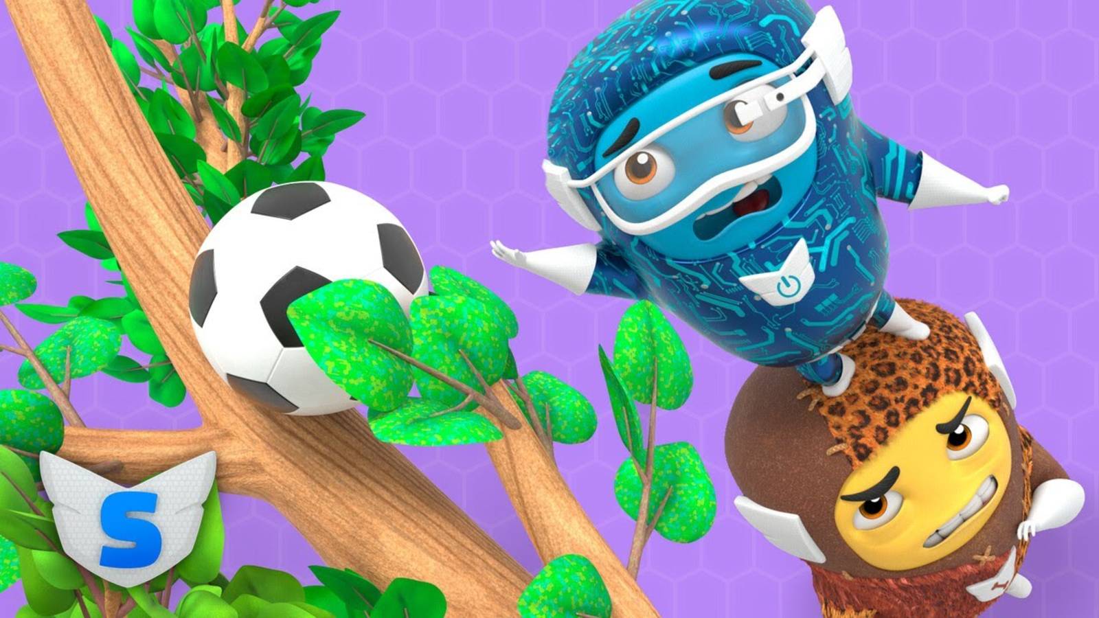 Мультики для детей. Супервизики - Слишком низкий, чтобы дотянуться до футбольного мяча (Серия №7).