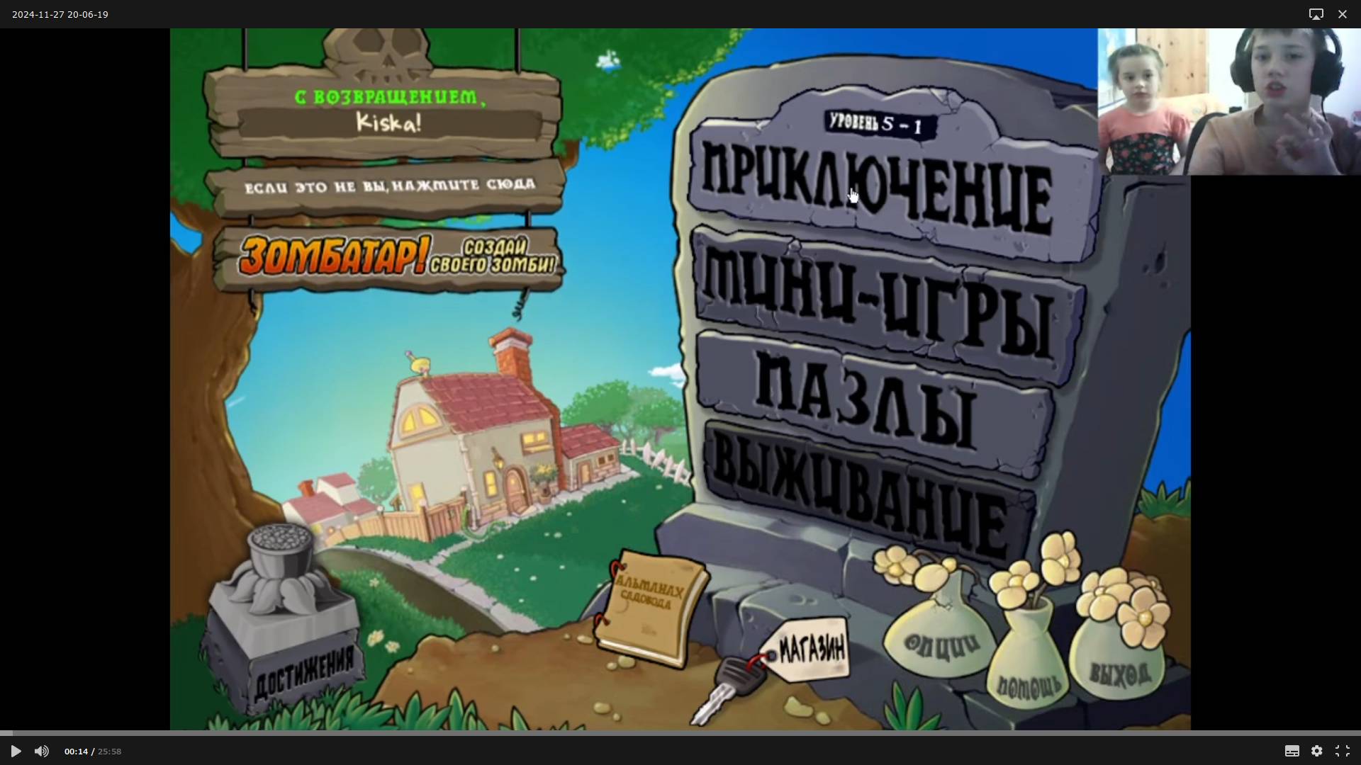 пвз играем на крыше