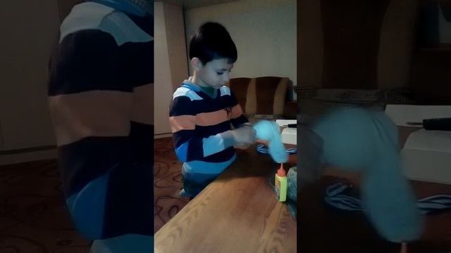 Новогодняя игрушка своими руками. "Снеговик"