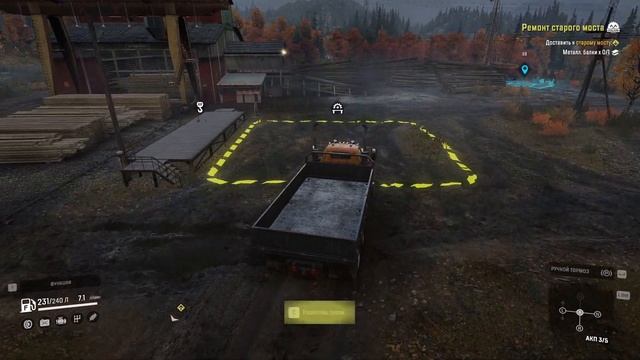 Прохождение SnowRunner #1 - "Ремонт моста"