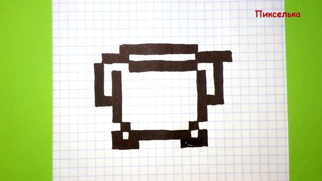 Как Рисовать Новогоднюю Собачку по Клеточкам ♥ Рисунки по Клеточкам #pixelart