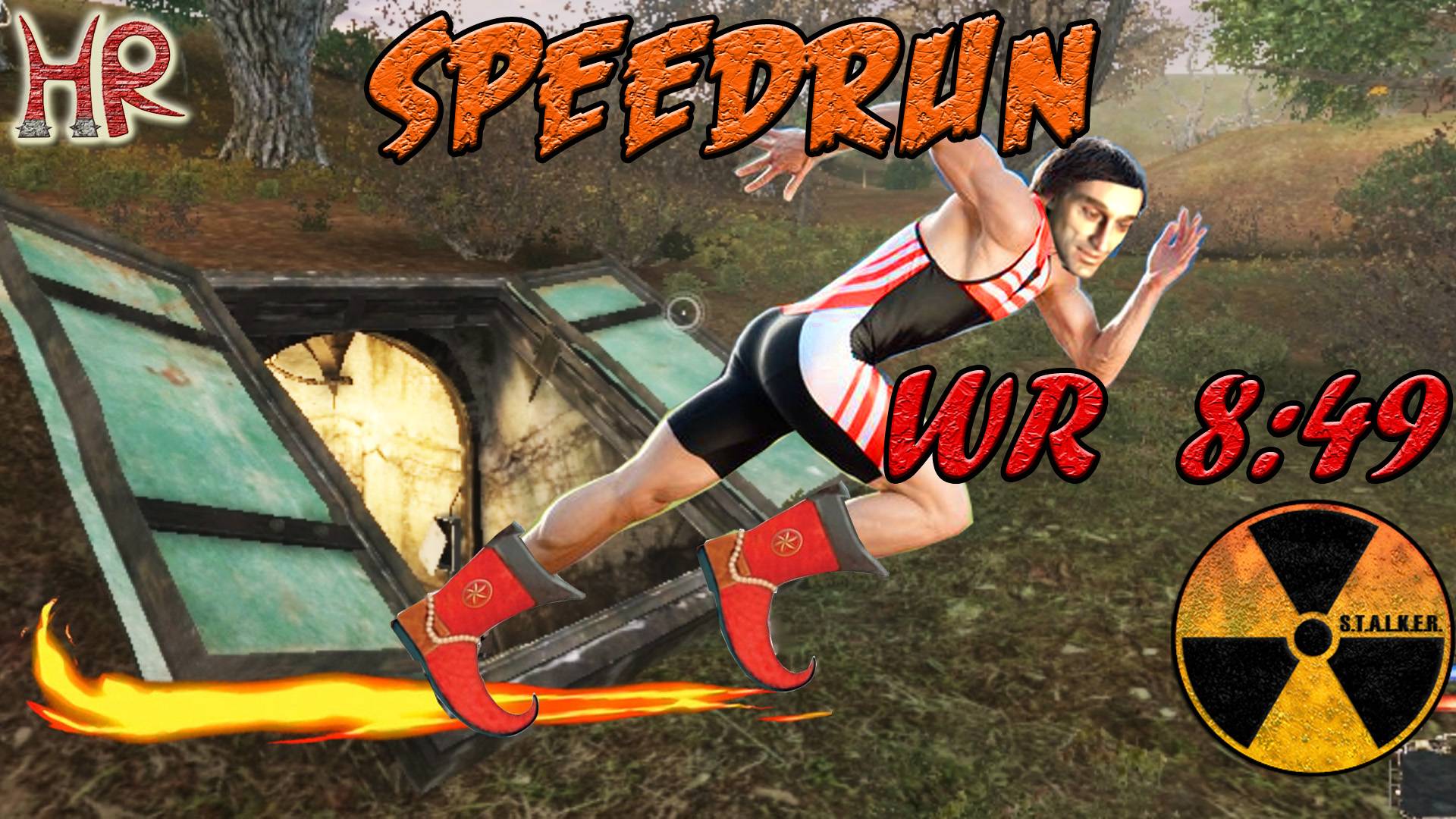 Сталкер Тень Чернобыля - Спидран any%, новичок, 8-49 WR (мир. рекорд, июль 2024)