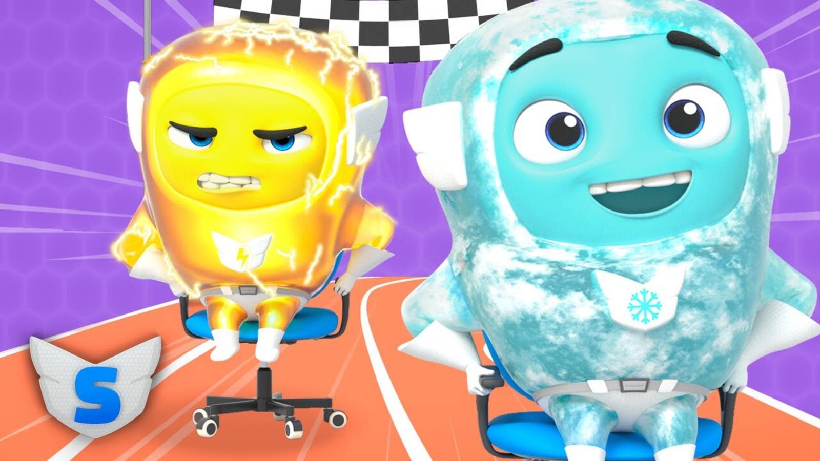 Детские мультики Супервизики - На старт, внимание, марш! ГОНКА НА СТУЛЬЯХ!(Серия №11) Мультики