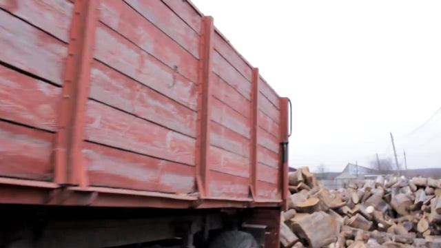 МОЩЬ! Так выгружает Десятикубовка 12 куб ДУБА. +Ответы на комментарии