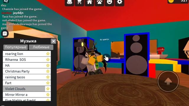 слушаем музыку в роблокс. #1