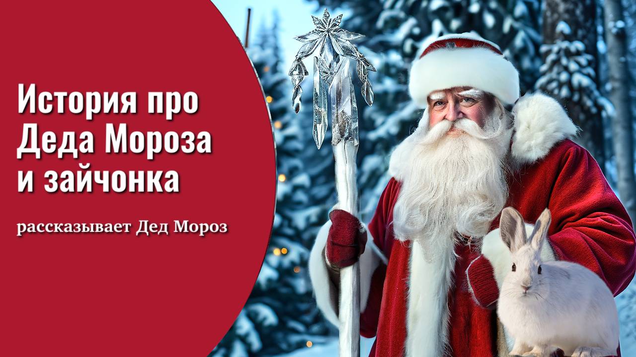 Дед Мороз рассказывает историю про зайчонка, выпуск № 1