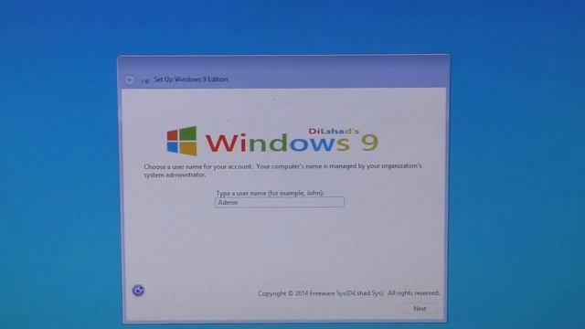 Установка сборки Windows 9 на старый ноутбук