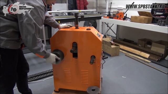 Универсальный трубогиб, профилегиб Stalex ERB-76B в работе