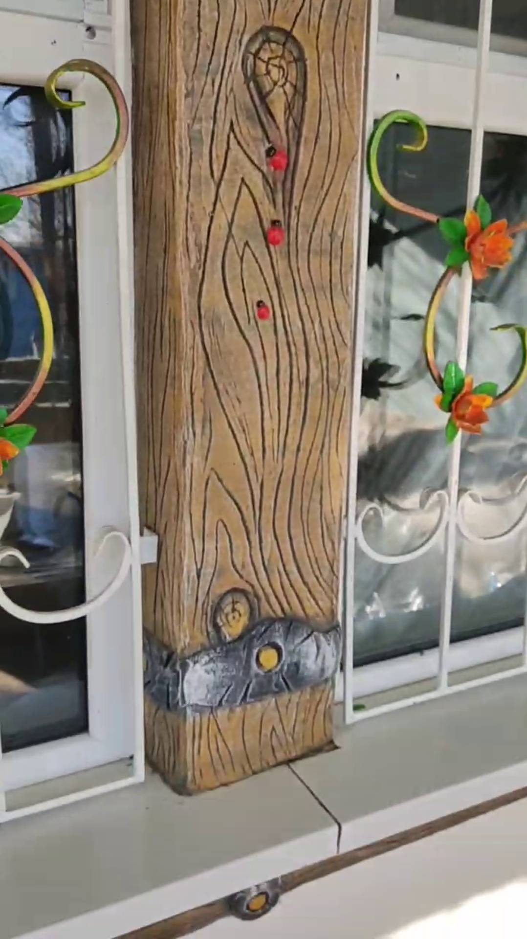 оформление дачи. декор стен. мастер Светлана.