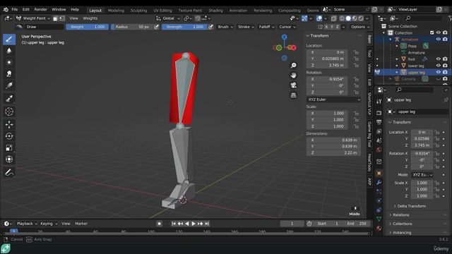 16 - Rigging Weight Painting a Leg