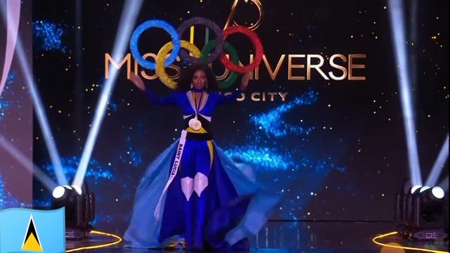 🪗 Saint Lucia Miss Universe 2024 (73) Evening Gown National Costume Skye Faucher Сент Люсия